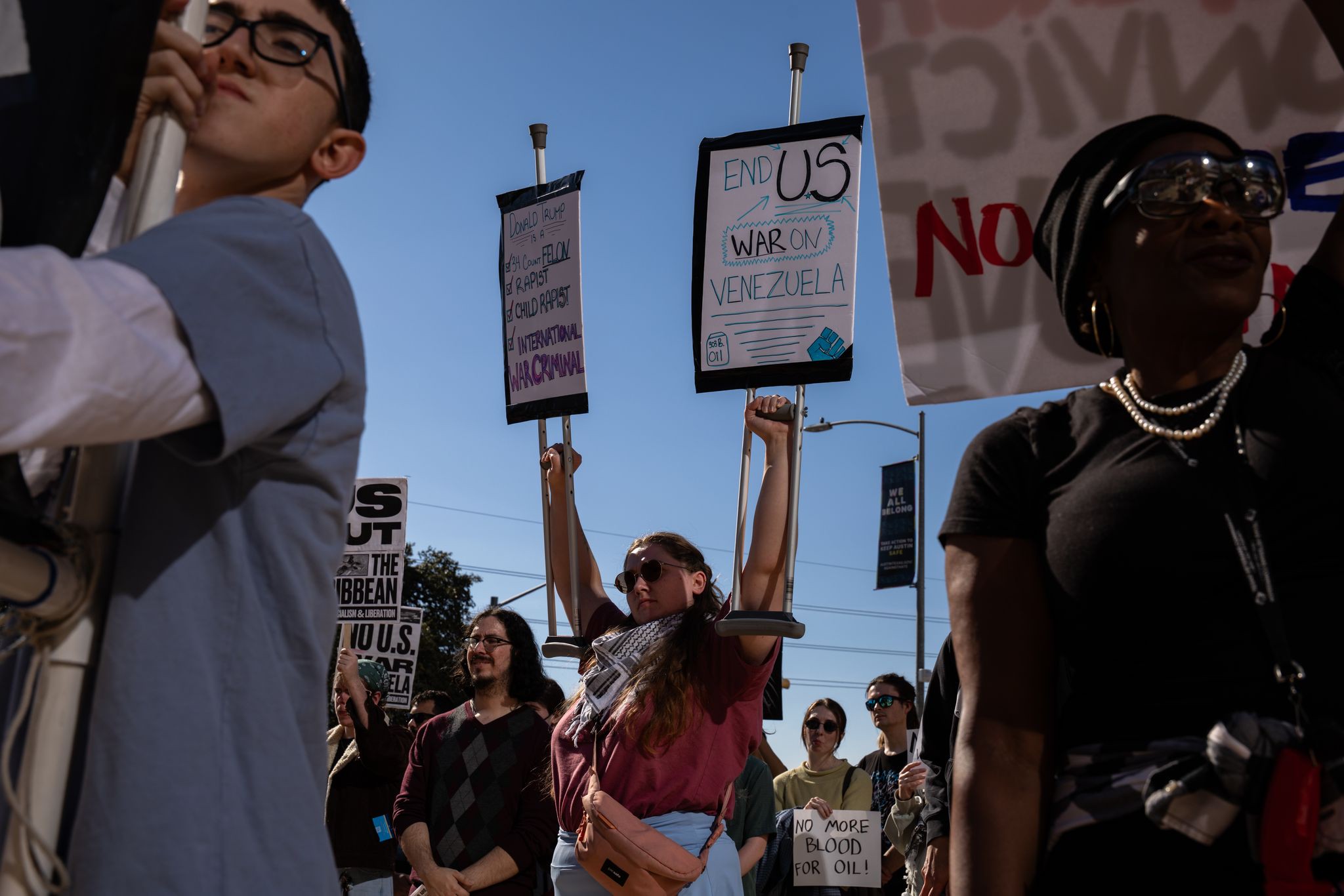 Austin Protesters Defend Maduro, Fail to Spell ‘Venezuela’ Correctly ...